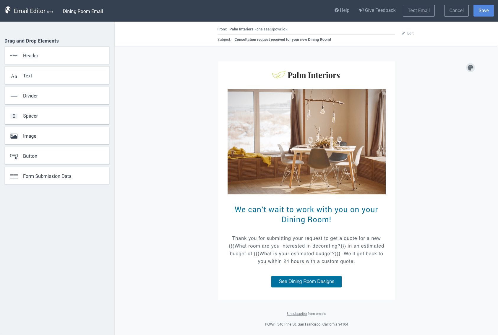 Design and Send Emails With the New POWr Email Editor